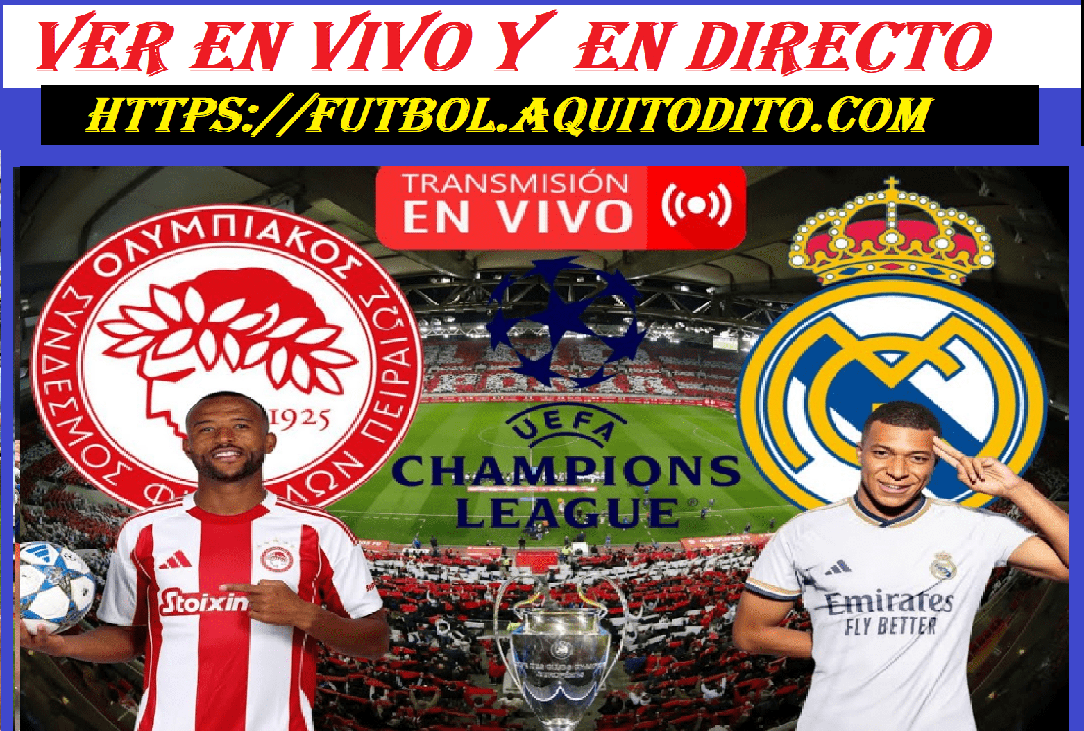 Real Madrid vs. Olympiacos EN VIVO y EN DIRECTO en Londres por la fecha ...